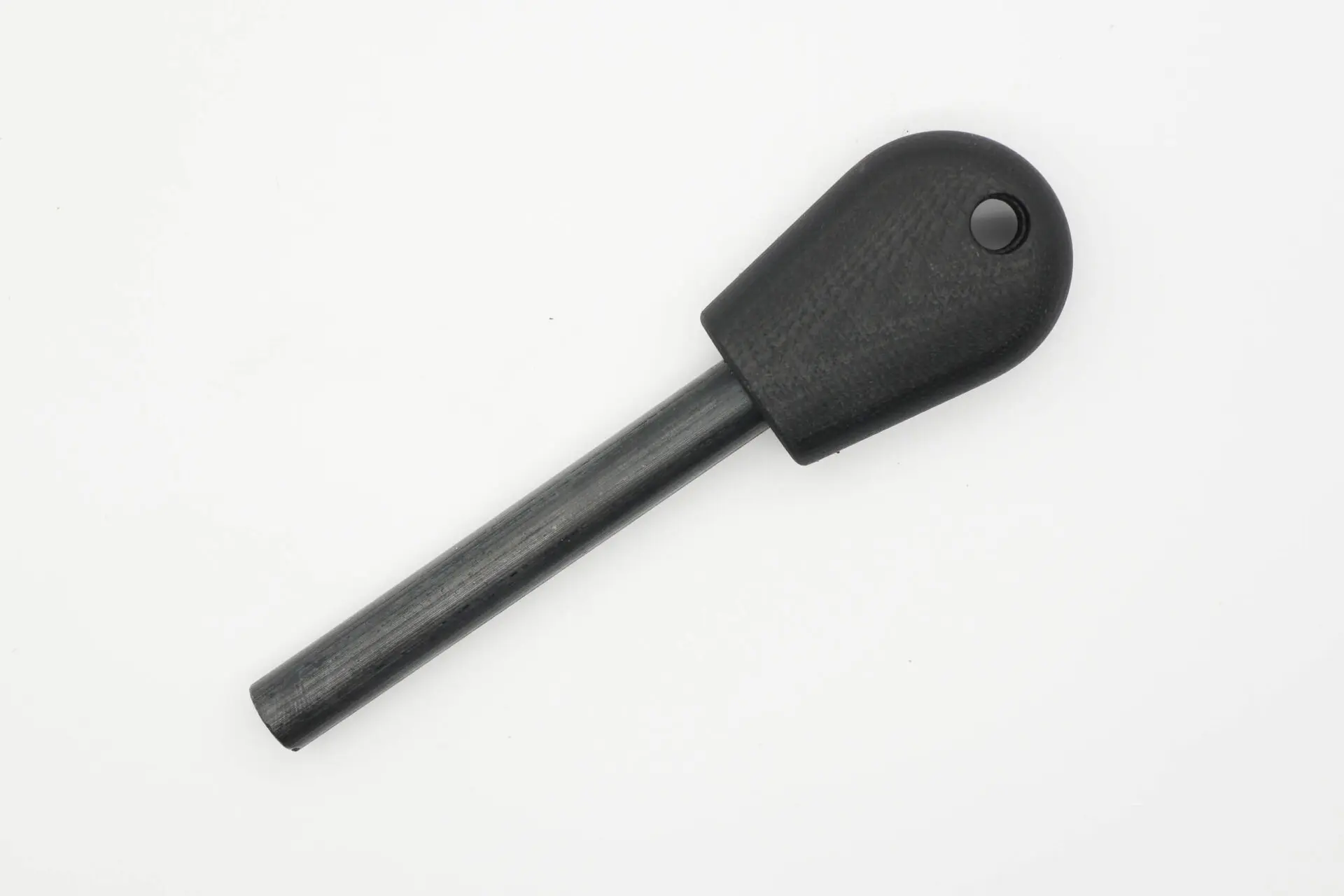 AK Firesteel Ferrocerium Rod - Black G10 Handle - Architect Knives